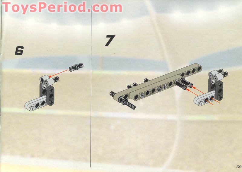 LEGO 8470 Slammer G-Force Instructions and Parts List