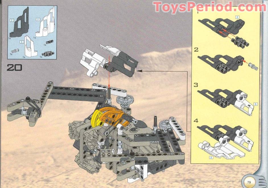 LEGO 8539 Manas Instructions and Parts List