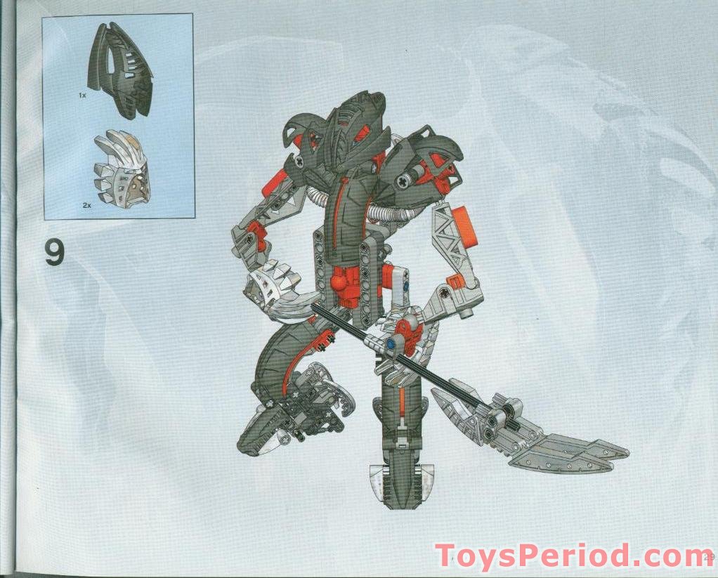 LEGO 8593 Makuta Instructions and Parts List