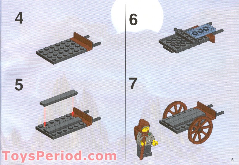 LEGO 1381 Vampire's Crypt Instructions and Parts List