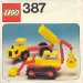 LEGO 387 Excavator and Dumper Instructions and Parts List