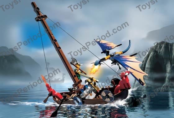LEGO 7016 Viking Boat Versus Wyvern Dragon Instructions and Parts List