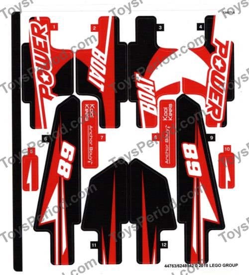 LEGO Sets with Part 42089stk01 Sticker Sheet for Set 42089 - (44763/ ...