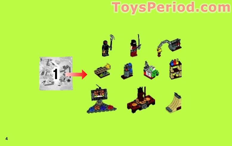 LEGO 79103 Turtle Lair Attack Instructions and Parts List