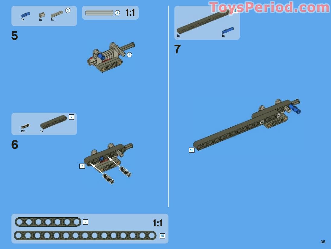 LEGO 8070 Supercar Instructions and Parts List