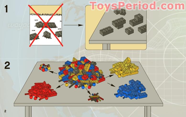 LEGO 8200 Radiator Springs Lightning McQueen Instructions and Parts List