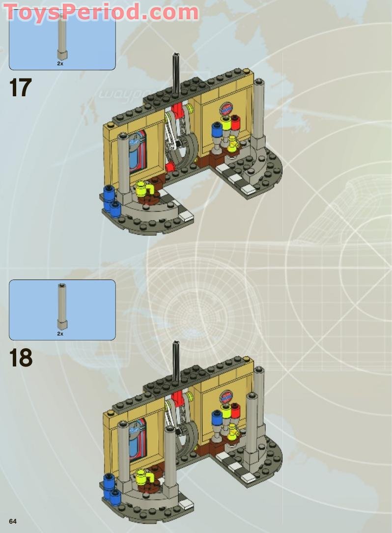 LEGO 8487 Flo's V8 Cafe Instructions and Parts List