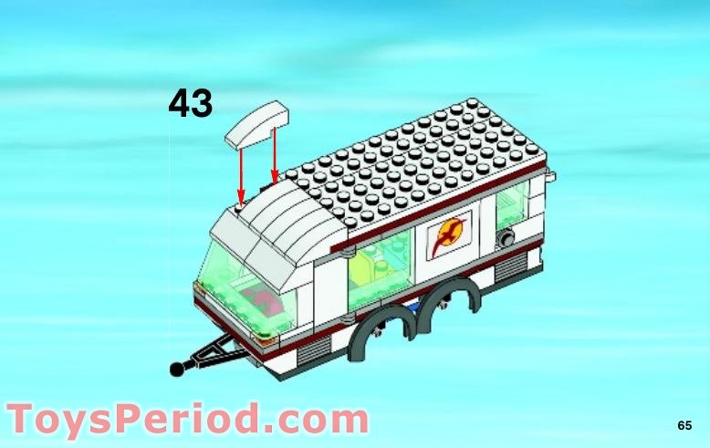 LEGO 4435 Car and Caravan Instructions and Parts List
