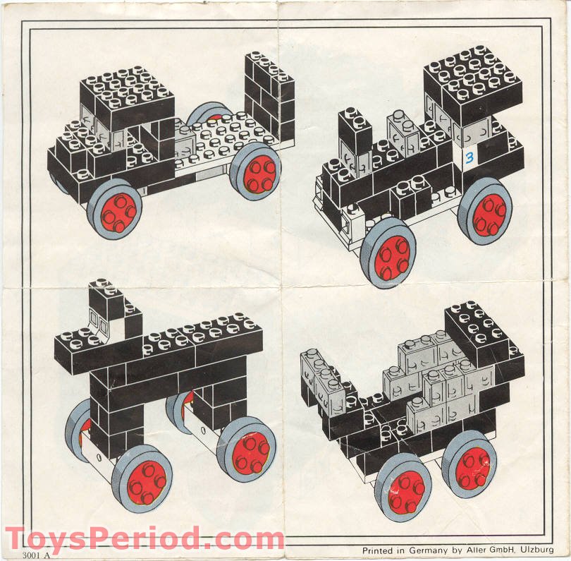 LEGO 315-3 European Taxie Instructions and Parts List