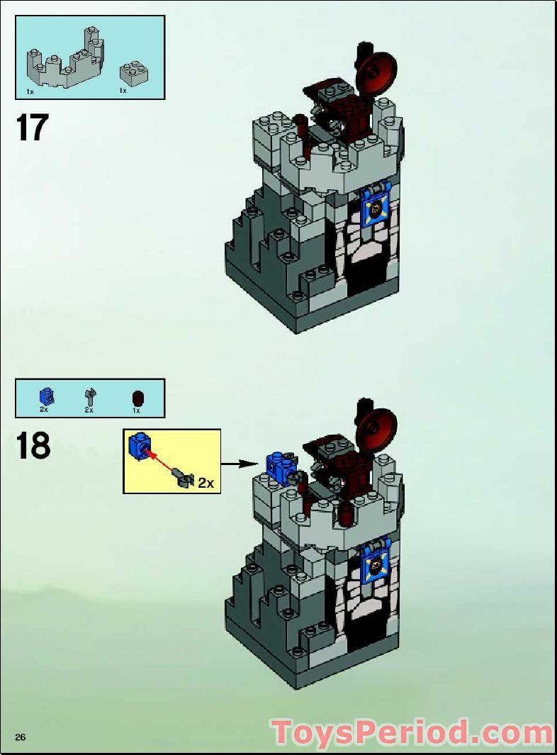 LEGO 10176 Royal King's Castle Instructions and Parts List