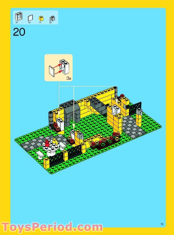 LEGO 4996 Beach House Instructions and Parts List