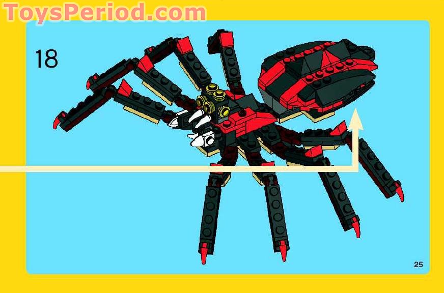 LEGO 4994 Fierce Creatures Instructions and Parts List