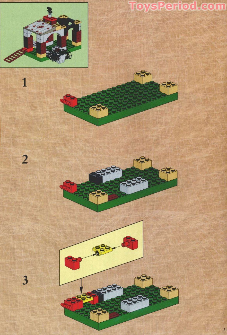 LEGO 5987 Dino Research Compound Instructions and Parts List