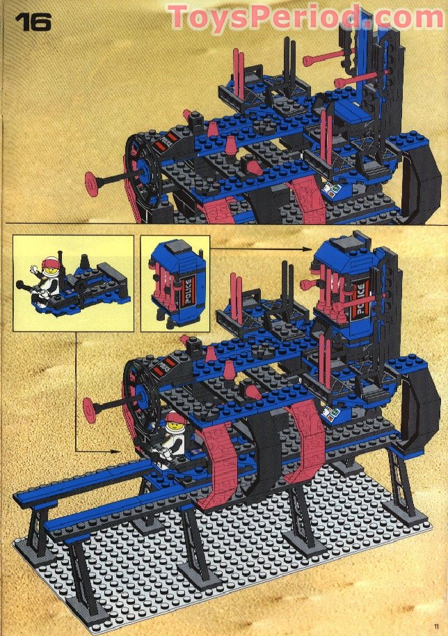 LEGO 6955 Space Lock-Up Isolation Base Instructions and Parts List