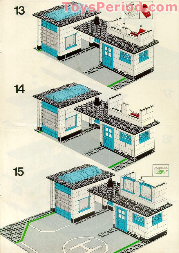LEGO 6384 Police Station Instructions and Parts List