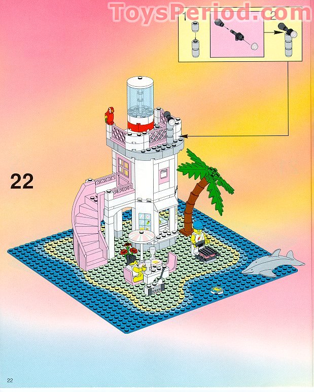 LEGO 6414 Dolphin Point Instructions and Parts List