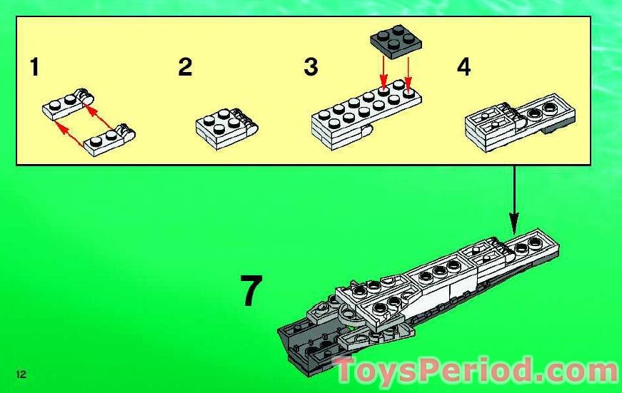 LEGO 7773 Tiger Shark Attack Instructions and Parts List