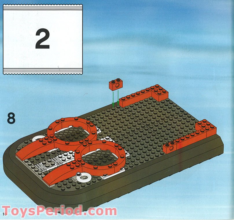 LEGO 7944 Fire Hovercraft Instructions and Parts List