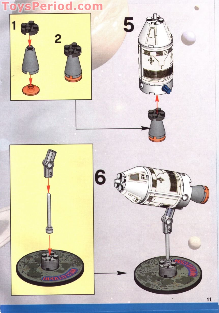 LEGO 7468 Saturn V Moon Mission Instructions and Parts List