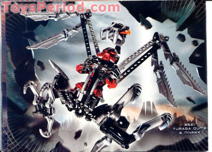 LEGO 8614-1 Vahki Nuurakh Instructions and Parts List