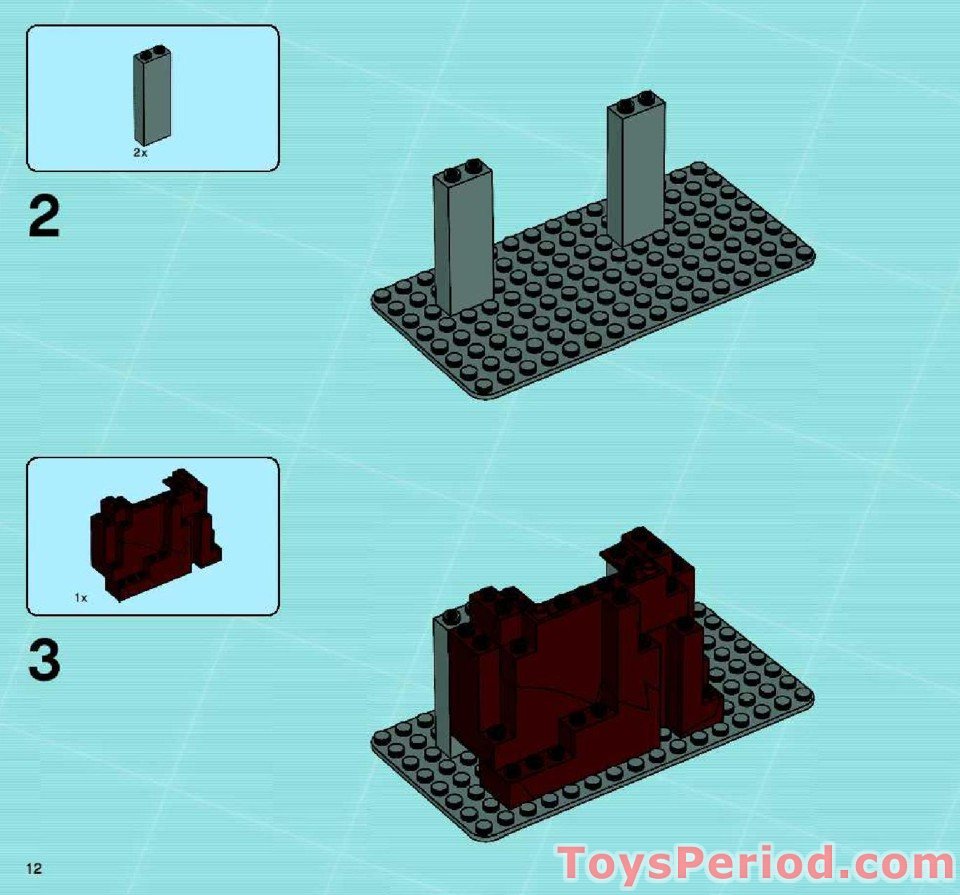 LEGO 8637 Mission 8: Volcano Base Instructions and Parts List