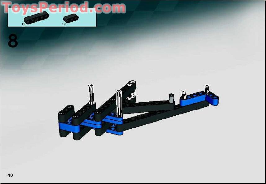 LEGO 8646 Speed Slammer Bike Instructions and Parts List