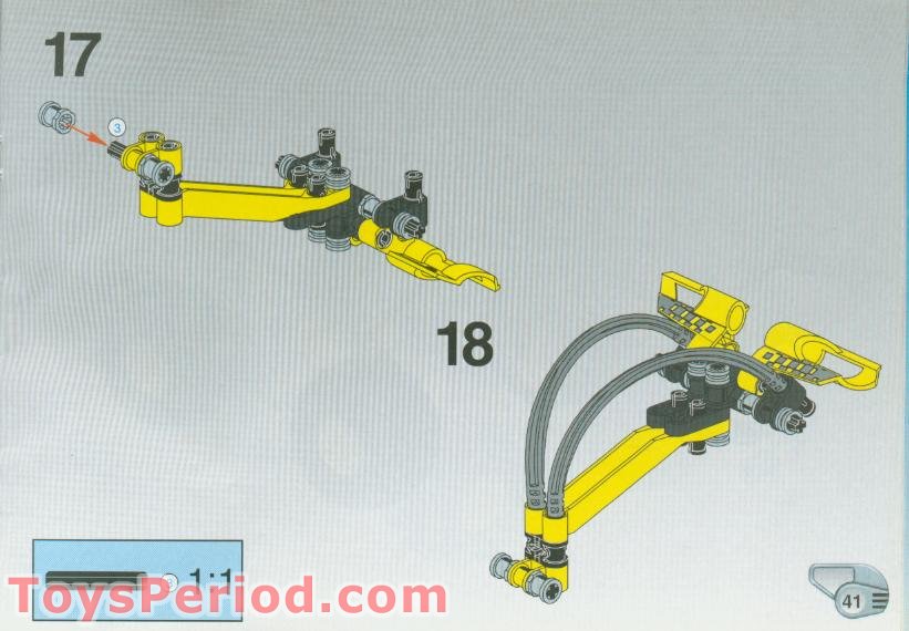 LEGO 8240 Slammer Stunt Bike Instructions and Parts List