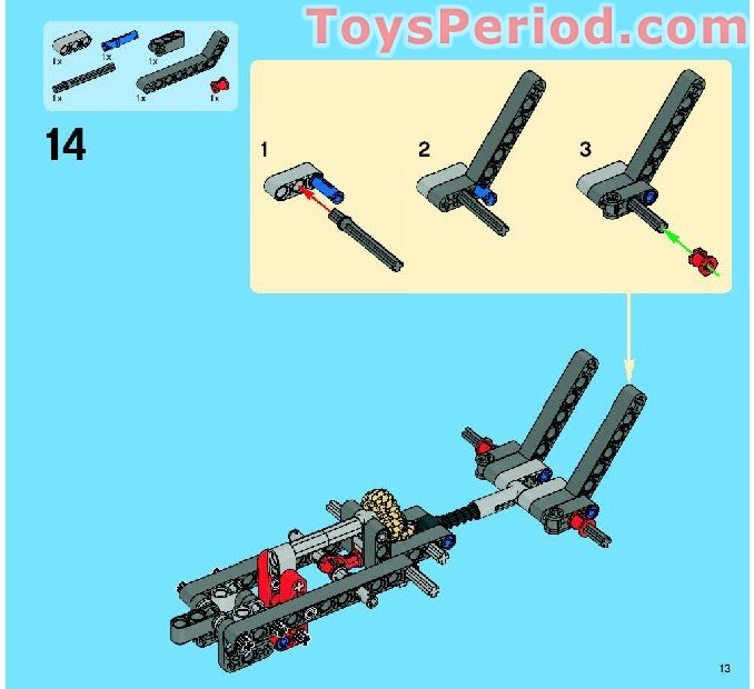 LEGO 8261 Rally Truck Instructions and Parts List