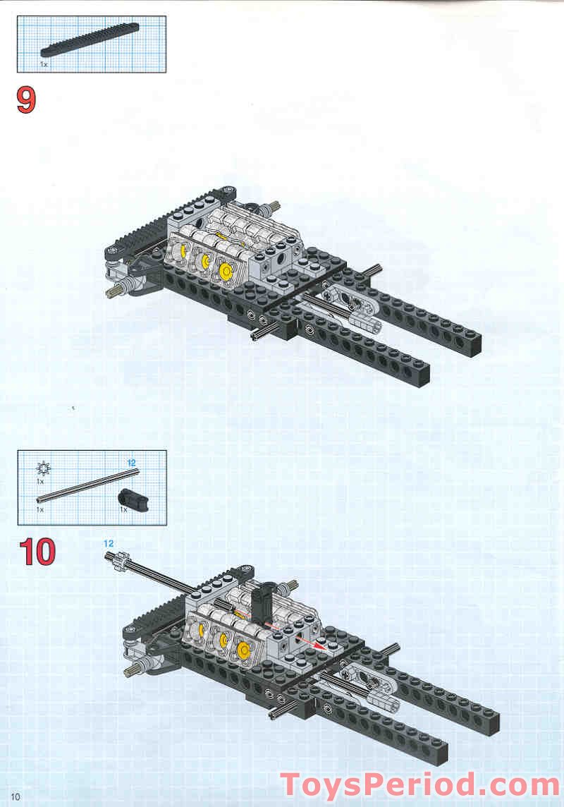 LEGO 8428 Turbo Command Instructions and Parts List
