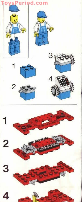 LEGO 6655 Auto and Tire Repair Instructions and Parts List