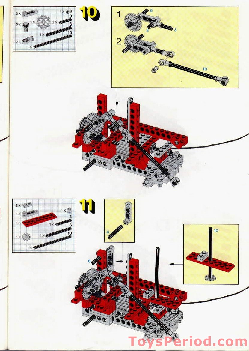 LEGO 8064 Motorized Universal Building Set, 9v Instructions and Parts List