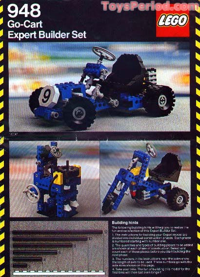 LEGO 948 Go-Kart Instructions and Parts List