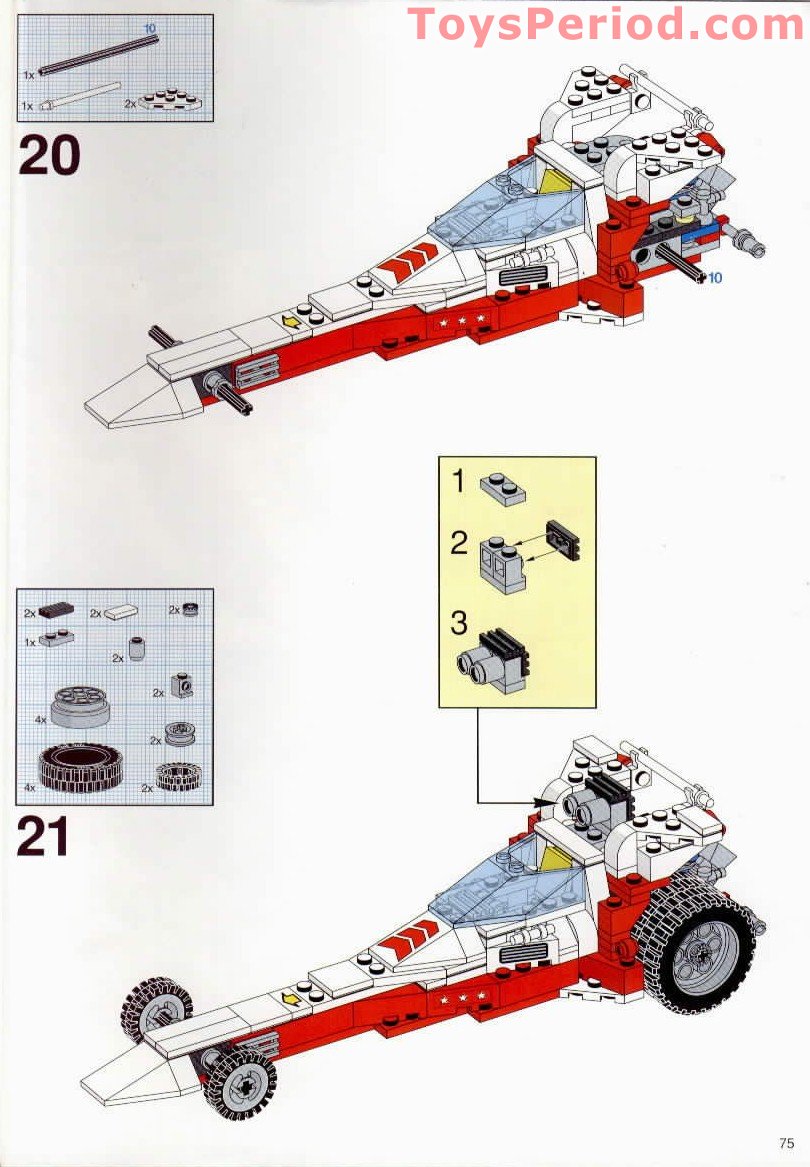 LEGO 5591 Mach II Red Bird Rig Instructions and Parts List