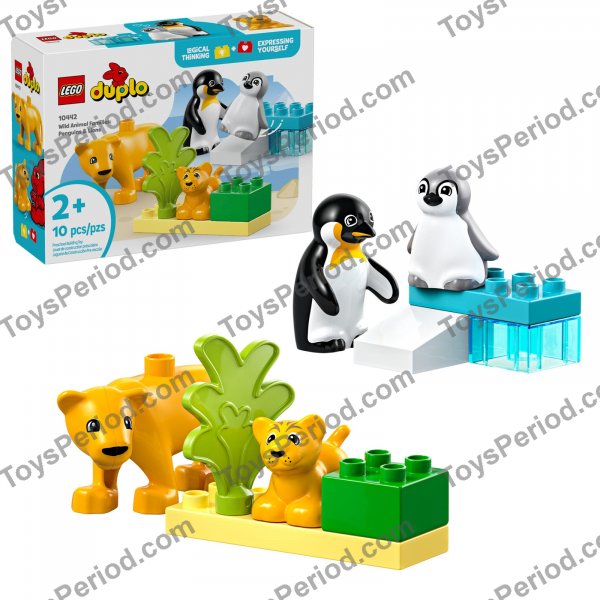 LEGO 10442 Wild Animal Families: Penguins & Lions Set Parts List