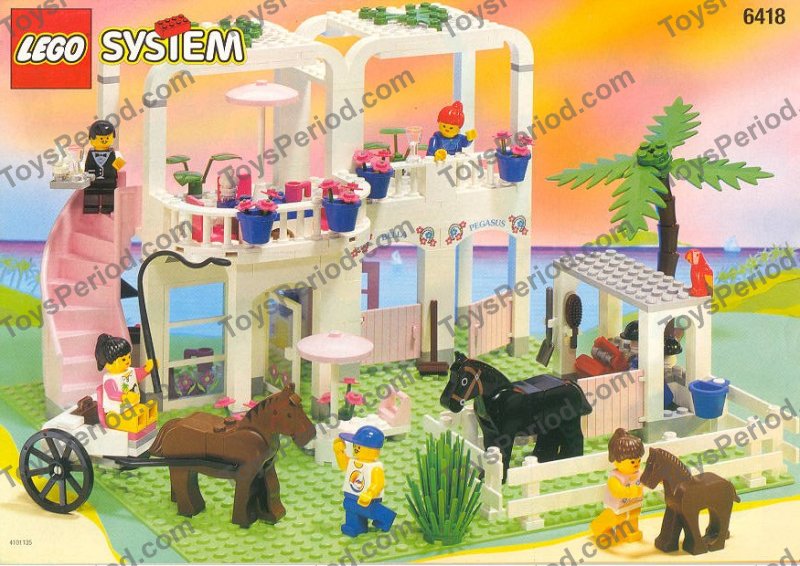 LEGO 6418 Country Club Instructions and Parts List