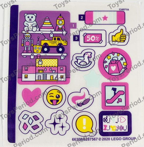 LEGO Sets with Part 41409stk01 Sticker Sheet for Set 41409 - (66308/ ...