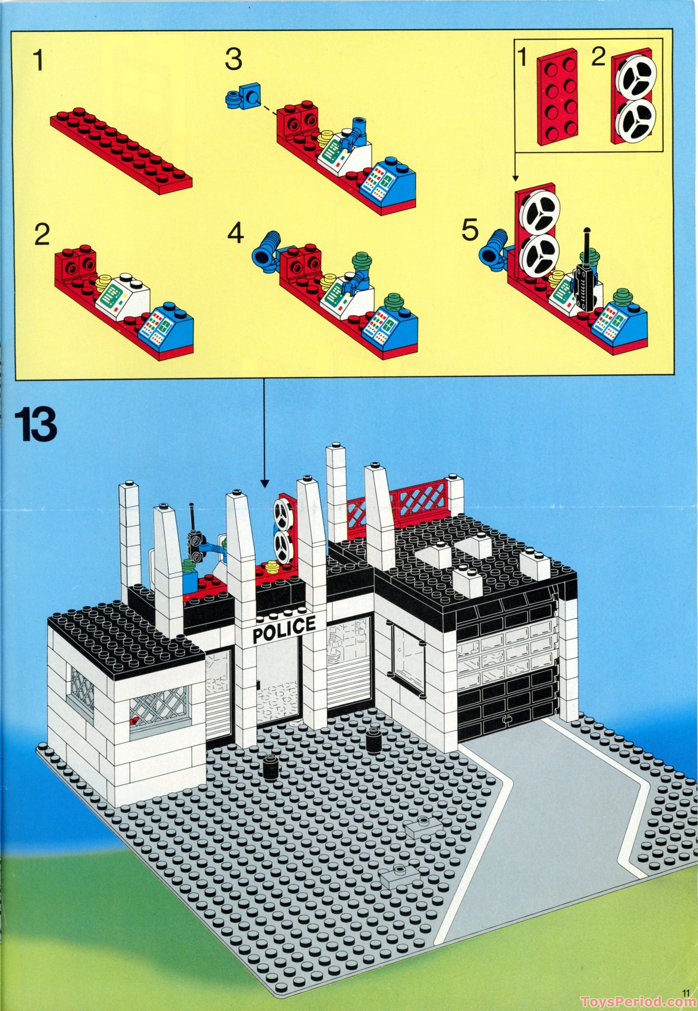 LEGO 6386 Police Command Base Instructions and Parts List