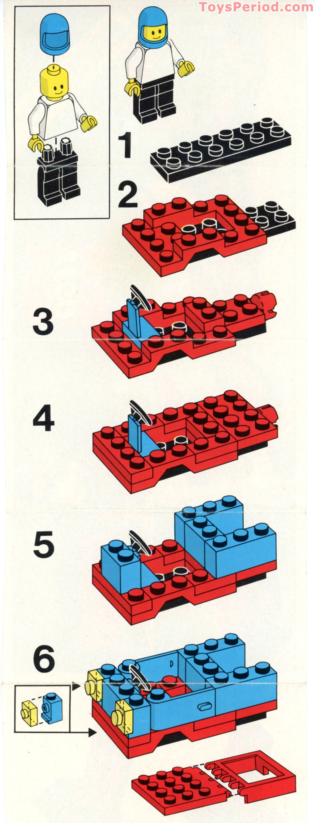 LEGO 6654 Motorcycle Transport Instructions and Parts List