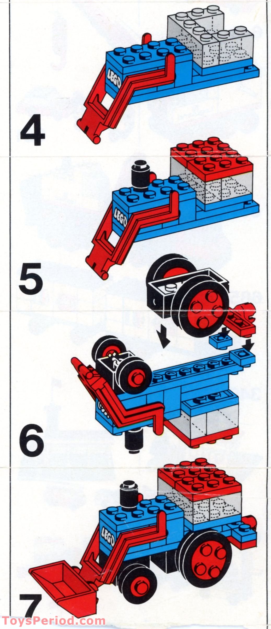 LEGO 604-2 Excavator Instructions and Parts List