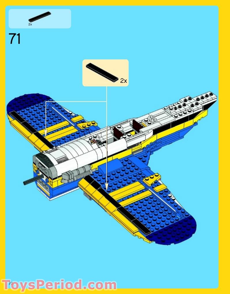 LEGO 31011 Aviation Adventures Instructions and Parts List