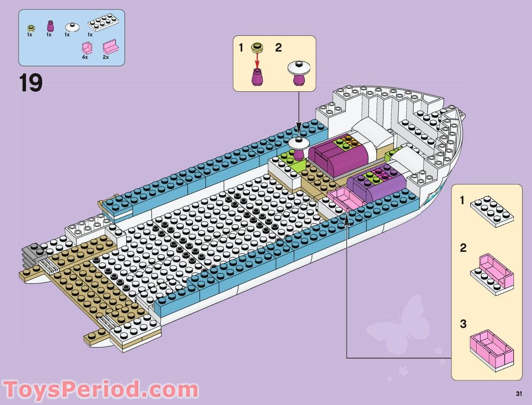 LEGO 41015 Dolphin Cruiser Instructions and Parts List