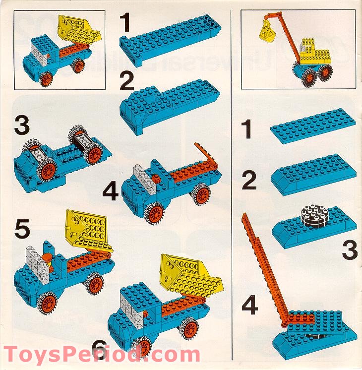 LEGO 402-1 Universal Building Set Instructions and Parts List