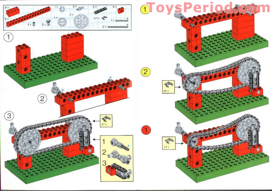 LEGO 1033 Building Instructions for Set 1032 Instructions and Parts List