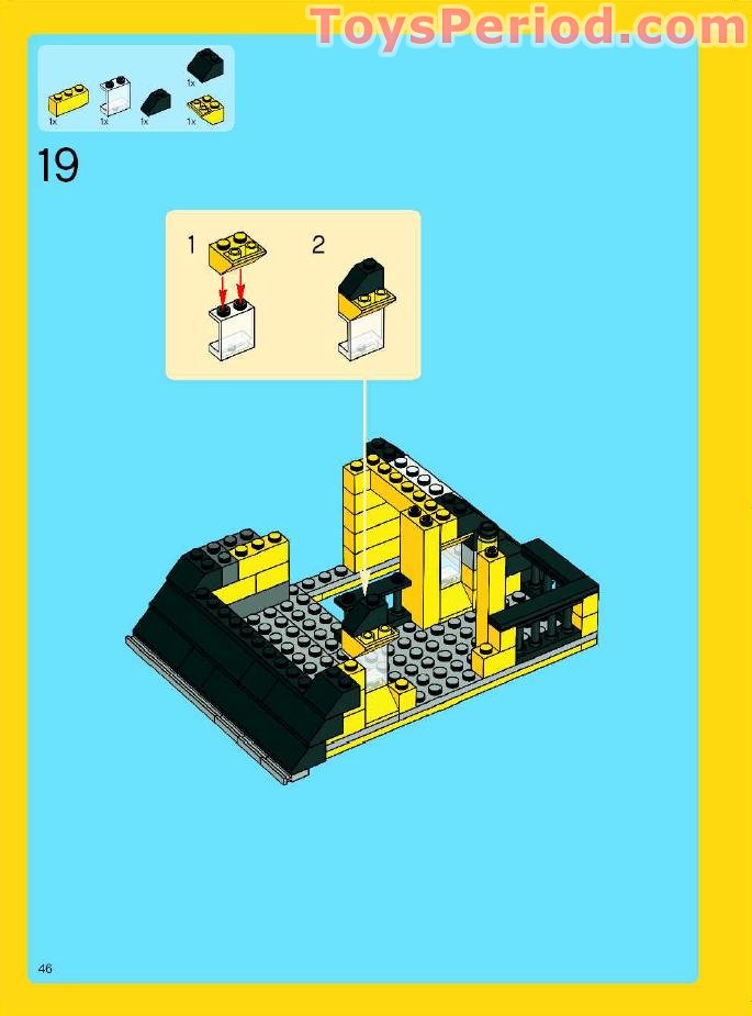 LEGO 4996 Beach House Instructions and Parts List