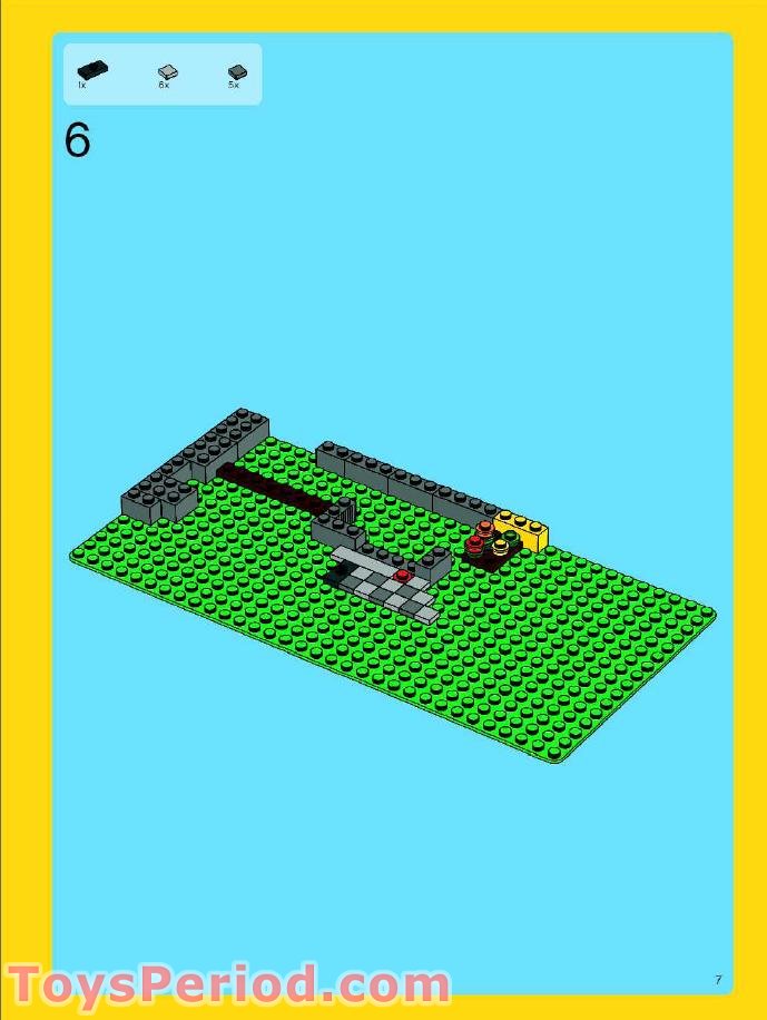 LEGO 4996 Beach House Instructions and Parts List