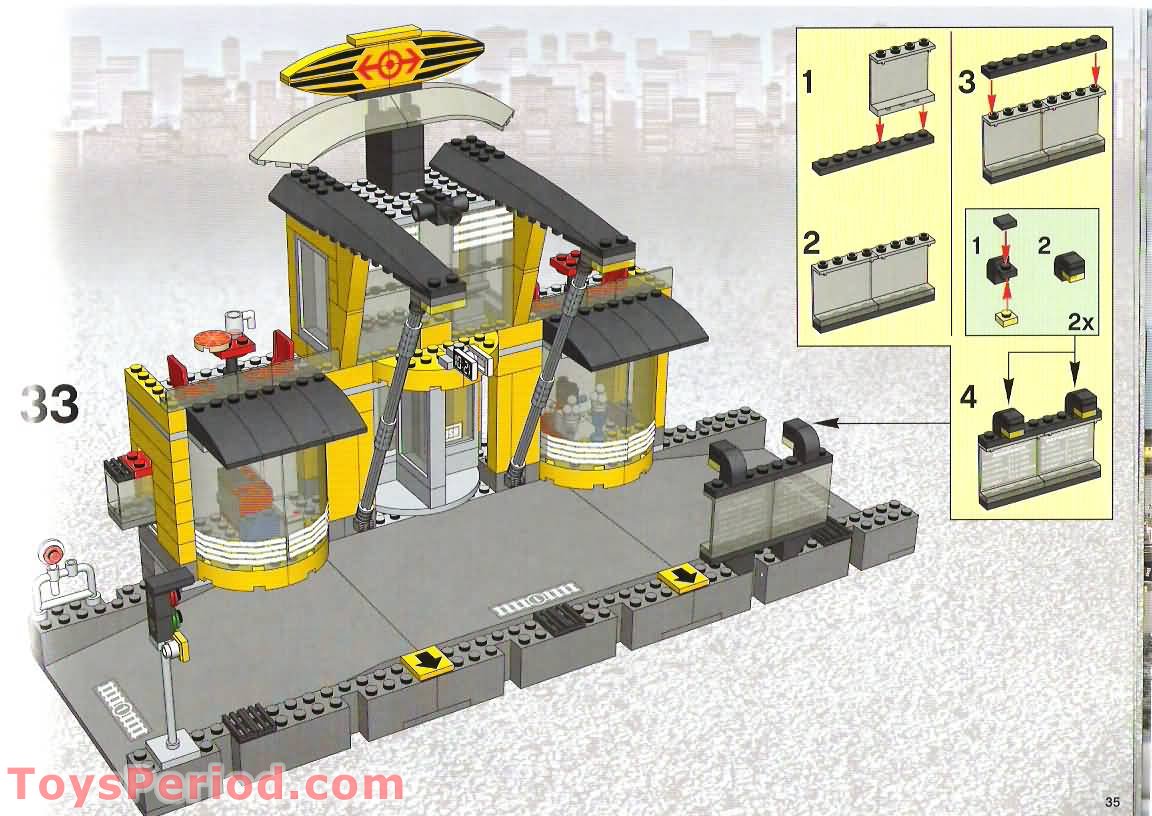 LEGO 4513 Grand Central Station Instructions and Parts List