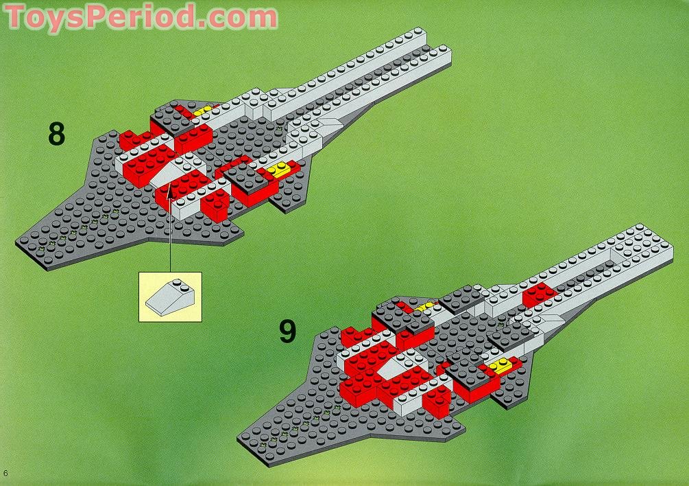 LEGO 6979 Interstellar Starfighter Instructions and Parts List