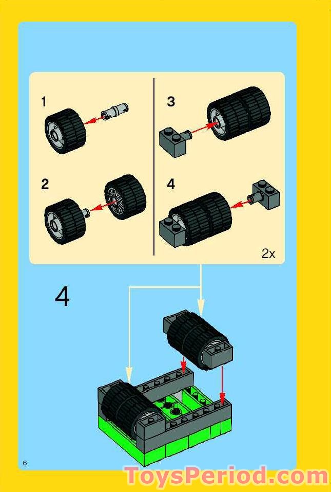 LEGO 6187 Road Construction Set Instructions and Parts List