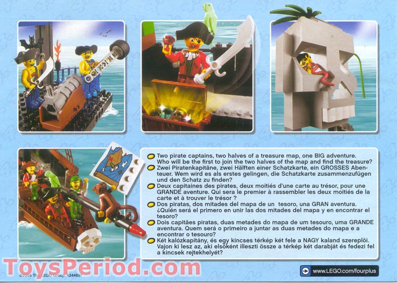 LEGO 7074 Skull Island Instructions and Parts List