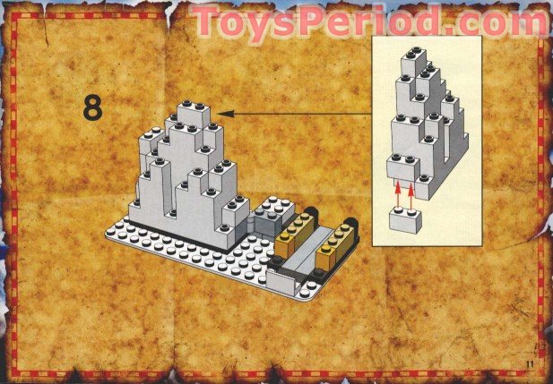 LEGO 7412 Yeti's Hideout Instructions and Parts List